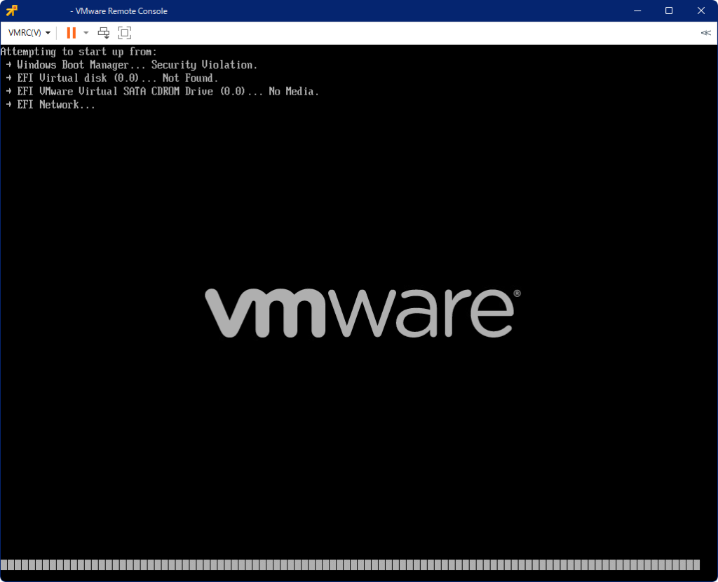 VMware ESXi上のWindows Server 2022仮想マシンが起動しない事象の対応 – guro_chanの手帳